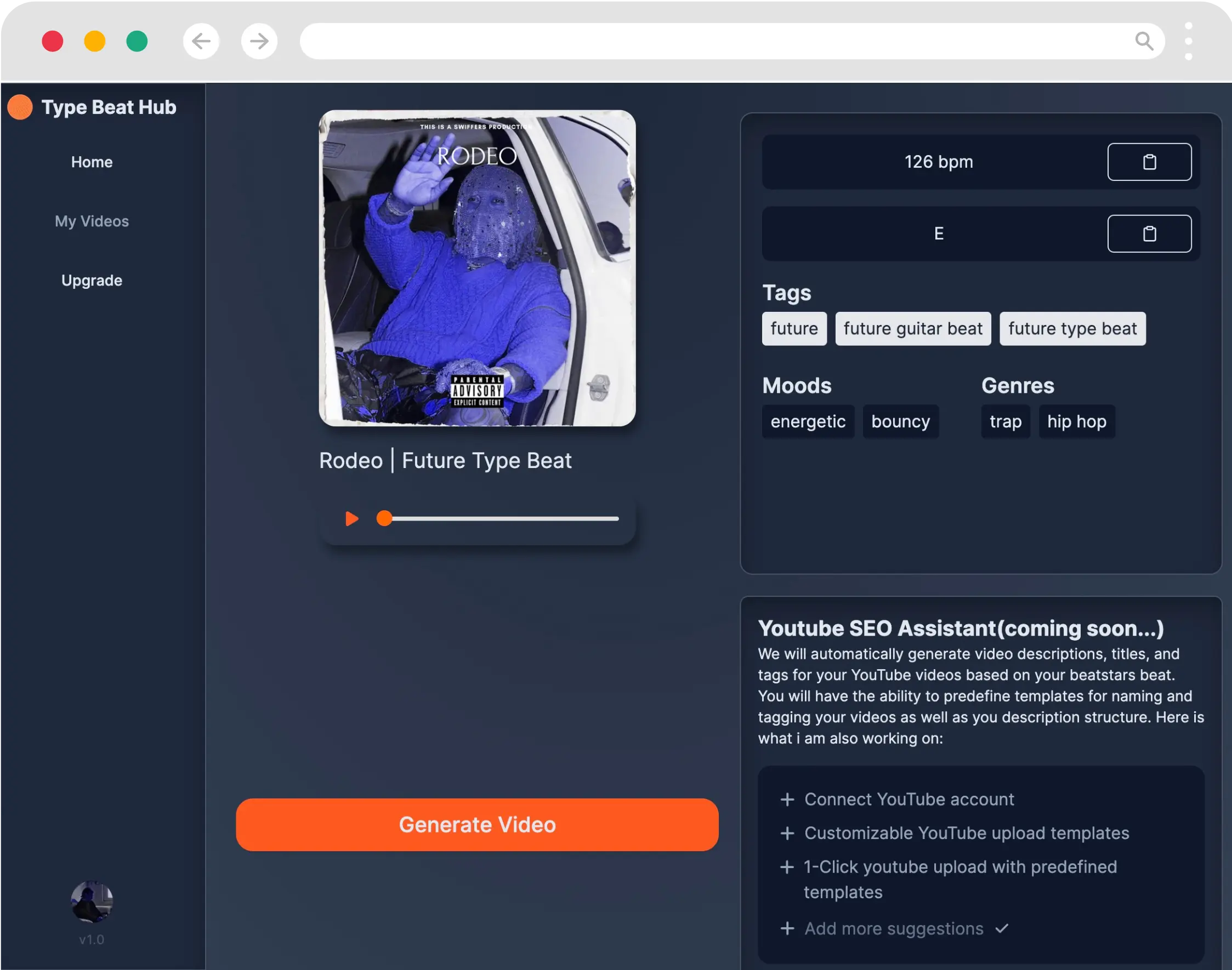 Type Beat Hub - Fastest way to generate type beat videos